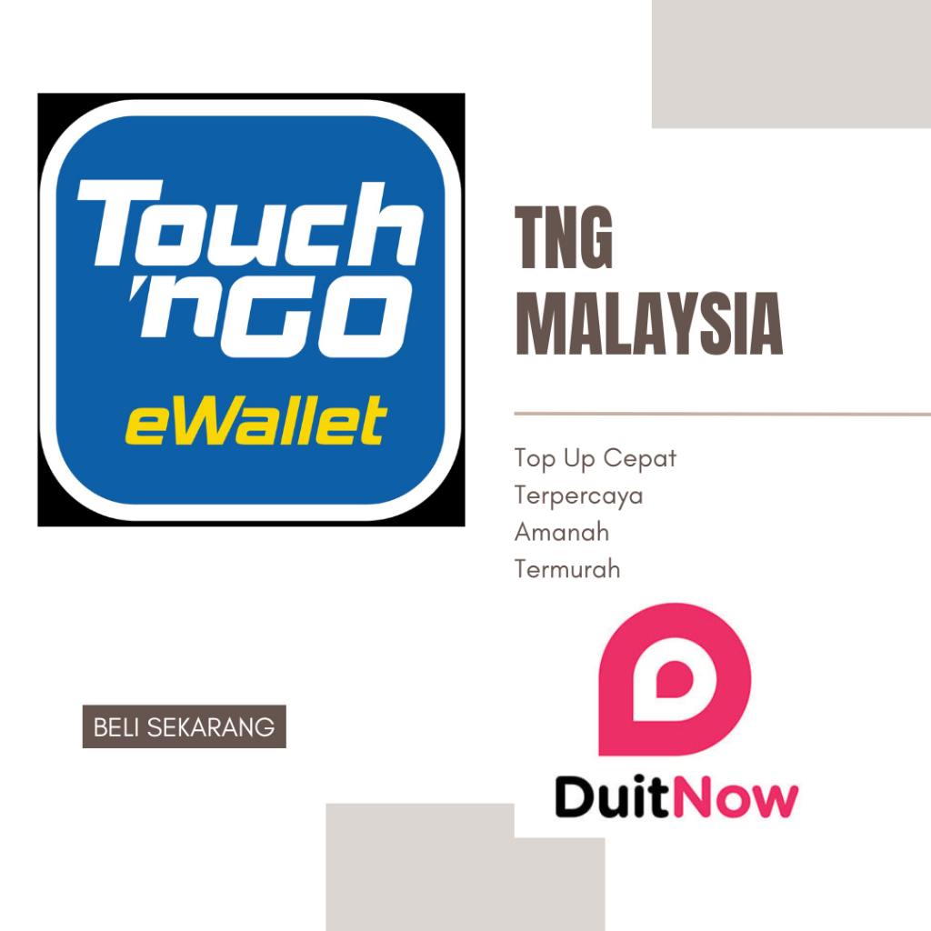 Jual Touch N Go Malaysia Duitnow Langsung Masuk | Shopee Indonesia