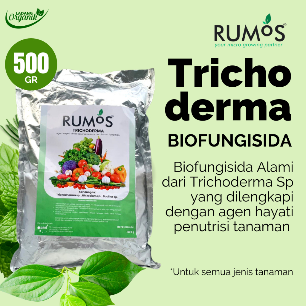 Jual Biofungisida Trichoderma RUMOS 500gr – Lawan Mikroba Penyebab ...