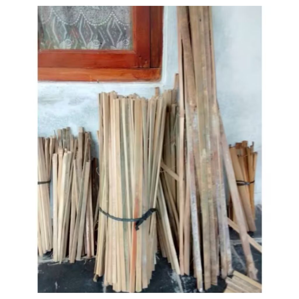 Jual ukuran 200cm bialh bambu / ajir penyangga tanaman / bilah bambu ...