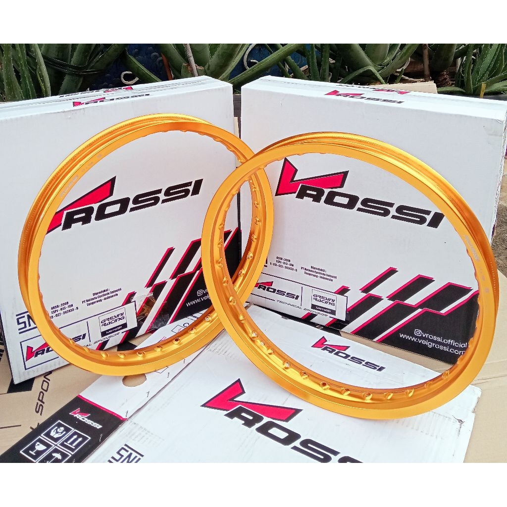 Jual VELG/PELAK JARI JARI RUJI V ROSSI GOLD RING 17 UKURAN 140/140 DAN ...