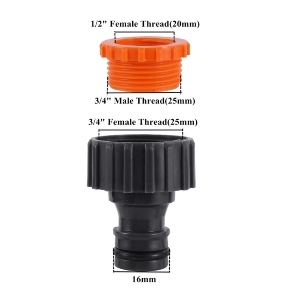 Jual Konektor Adapter kran 1/2 3/4 | Shopee Indonesia