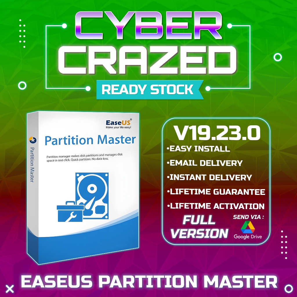 Jual EaseUS Partition Master 2026 v19.23.0 Build 202512171740 Full ...