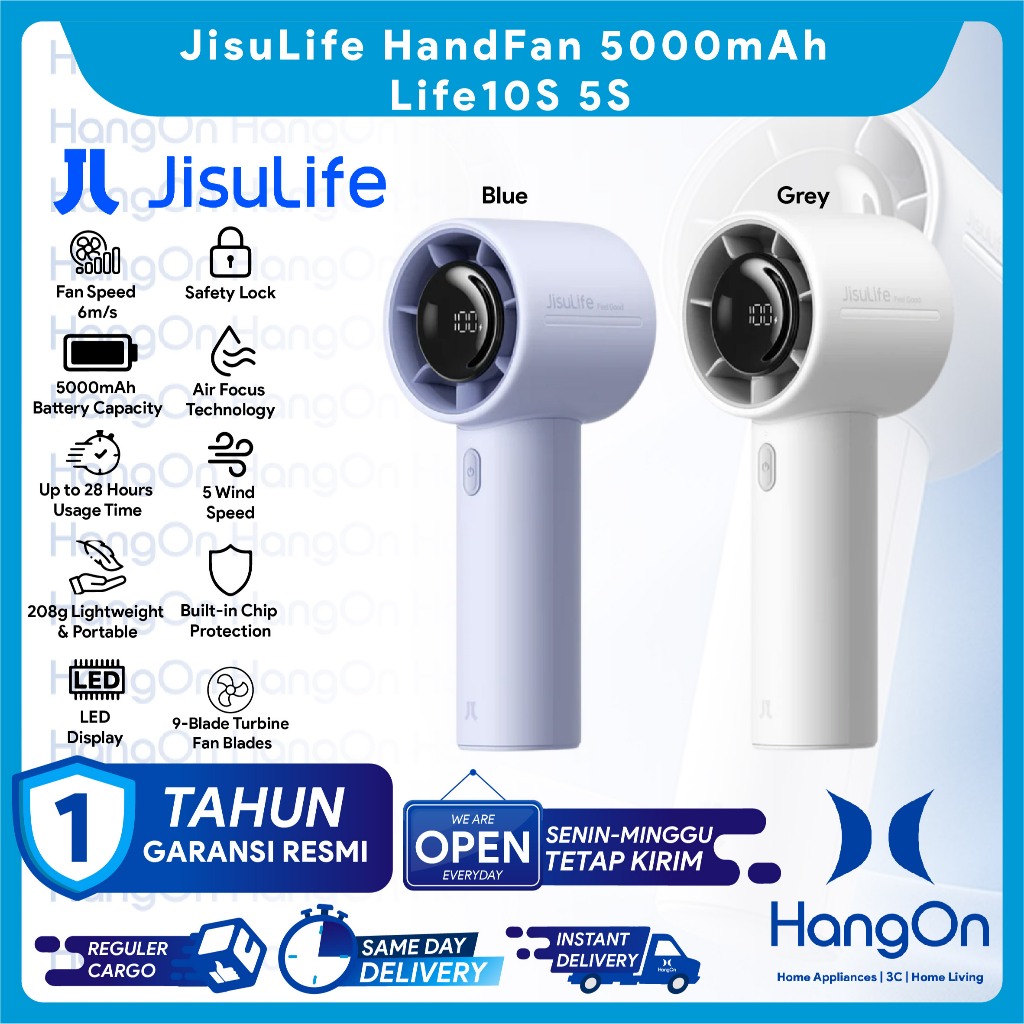 Jual JisuLife Life10S 5S HandFan 5000mAh Kipas Tangan Mini Handheld Fan ...
