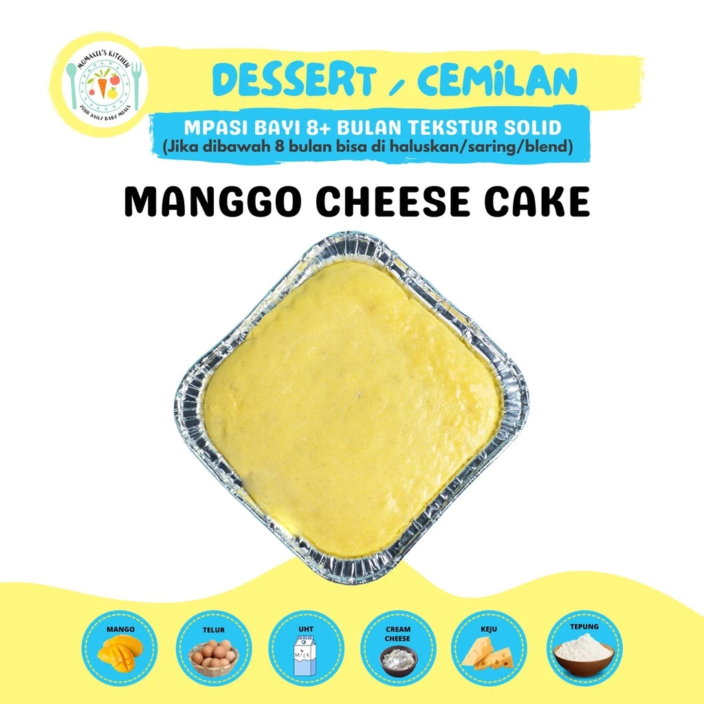 Jual MANGO CHEESE CAKE (CATERING MAKANAN BAYI MPASI FROZEN BEKU ...