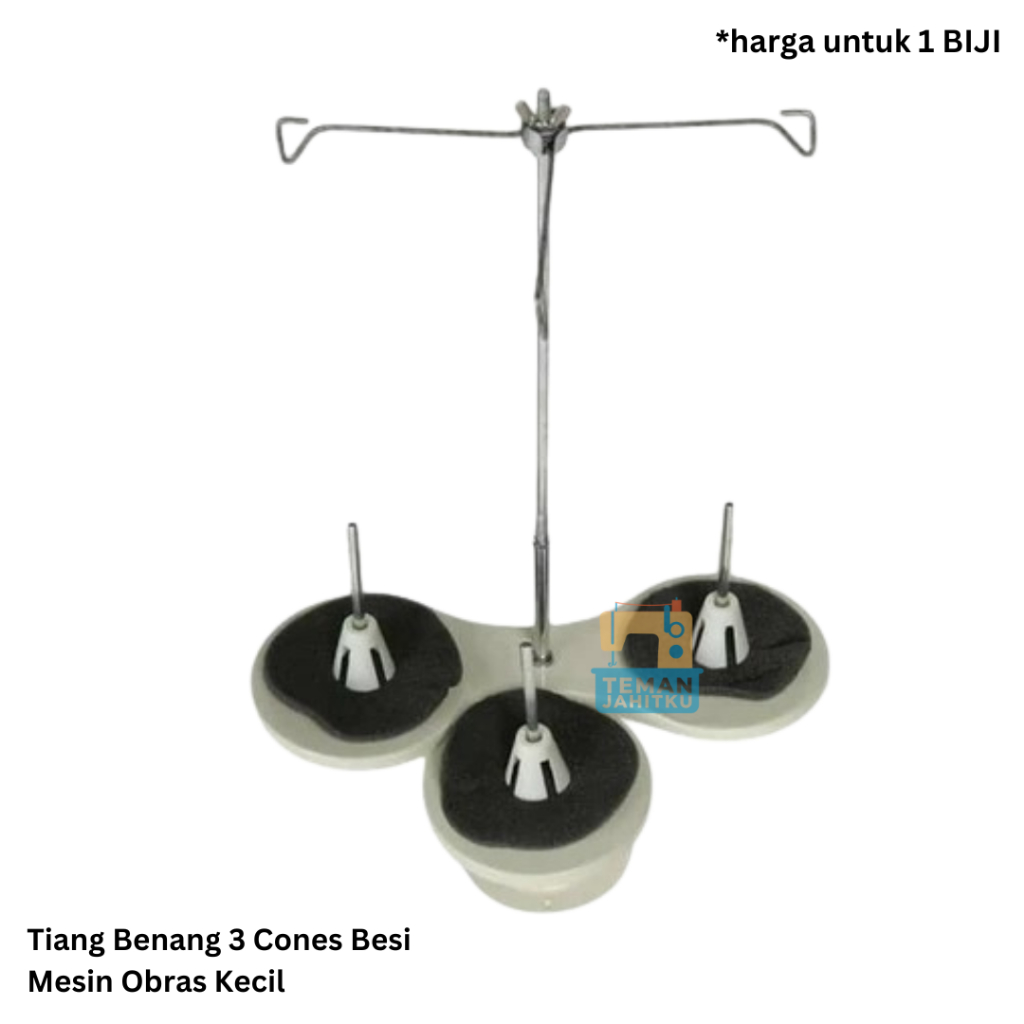 Jual Tiang Benang 3 Cones Besi Mesin Obras Kecil | Shopee Indonesia