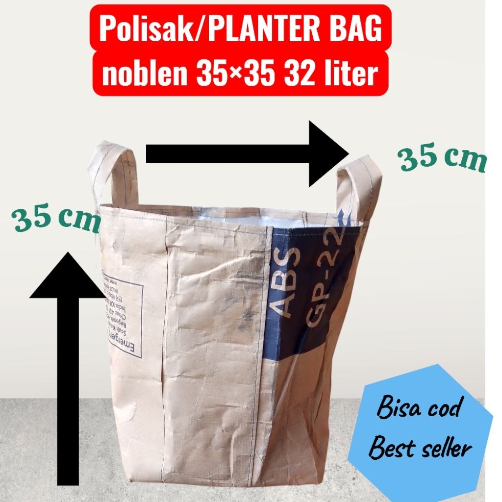 Jual polisak noblen planterbag UK 35×35 harga murah kuat dan awet ...