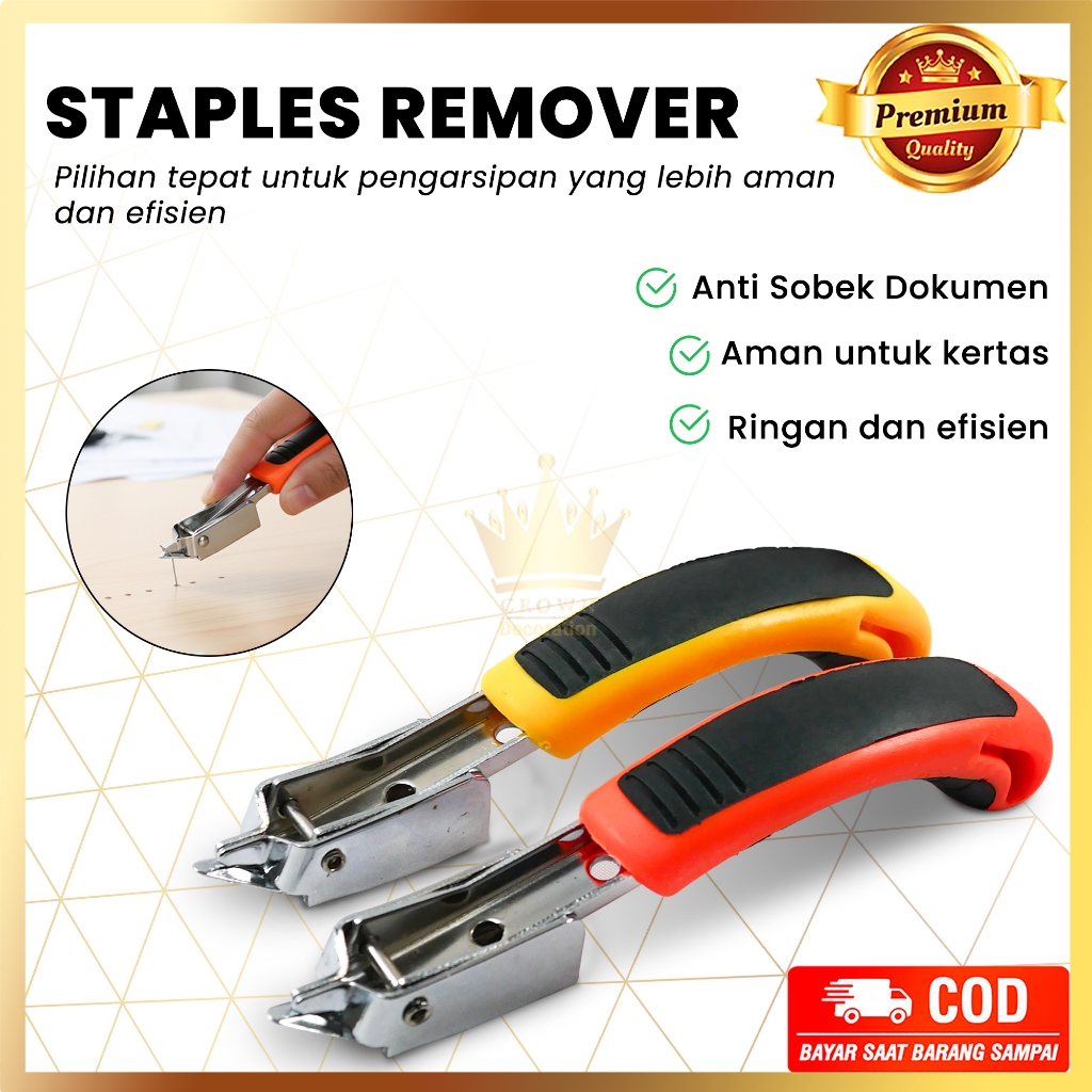 Jual Alat Pembuka Staples Praktis / Staple Remover Tool Ergonomis ...