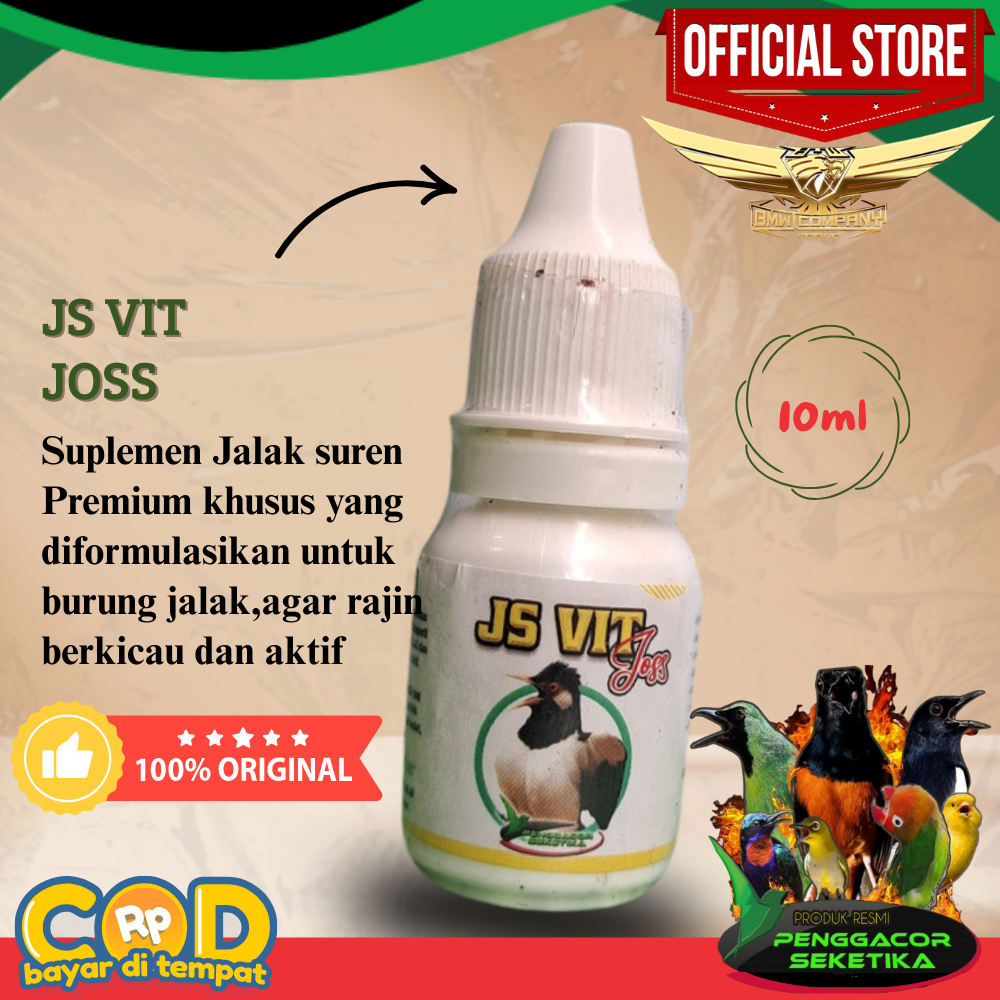 Jual JS Vit Joss Vitamin Suplemen Burung Jalak Suren penggacor Vitamin ...