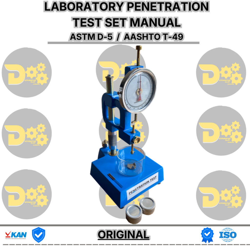 Jual Laboratory Penetration Test Set 1 Set Lengkap - Standar ASTM D-5 ...
