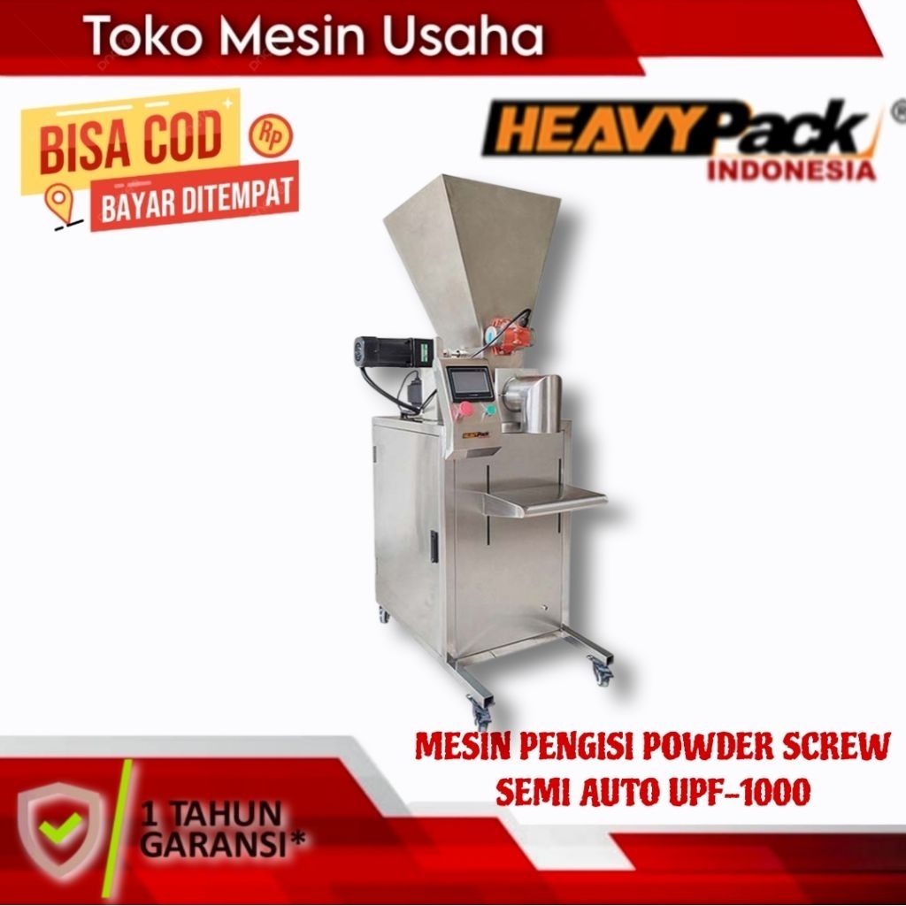 Jual Mesin Pengisi Powder Bubuk Sistem Screw UPF-1000 HEAVYPACK ...