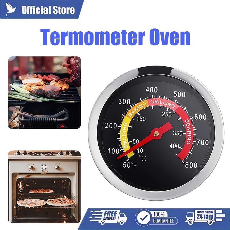 Jual Thermometer Oven BBQ Grill 400 Celcius Smoking Searing Panggang ...