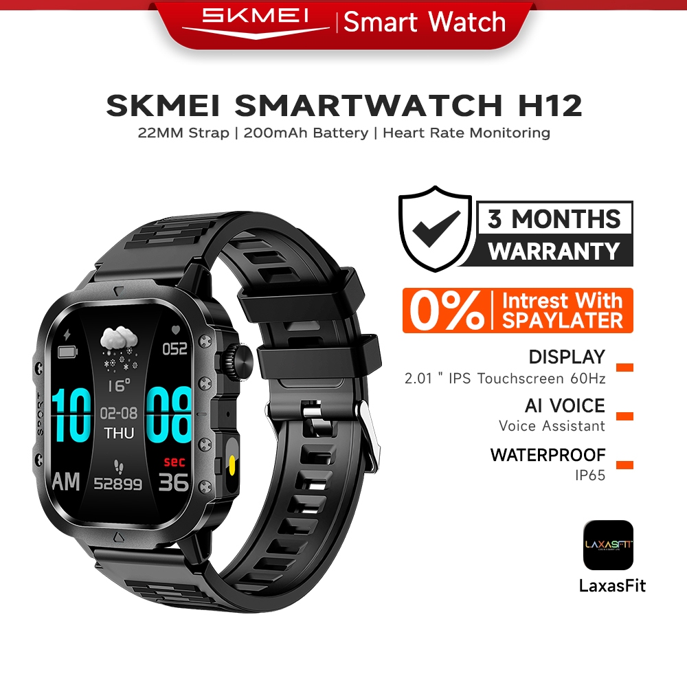 Jual SKMEI Smartwatch H12 Jam Tangan Pria 2,01 inci Tracker Jam ...