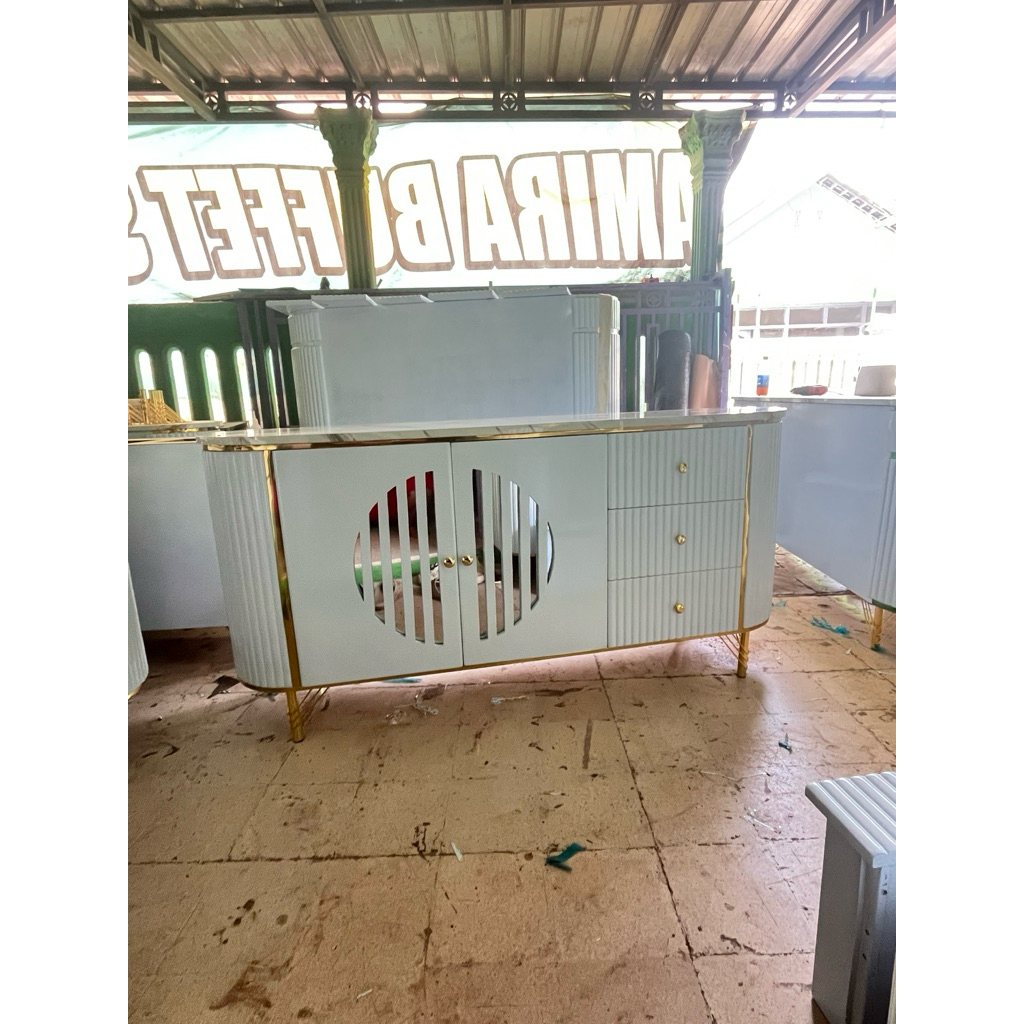 Jual [Custom Made] Bufet Oval Premium Elestra | Diswar Credenza ...