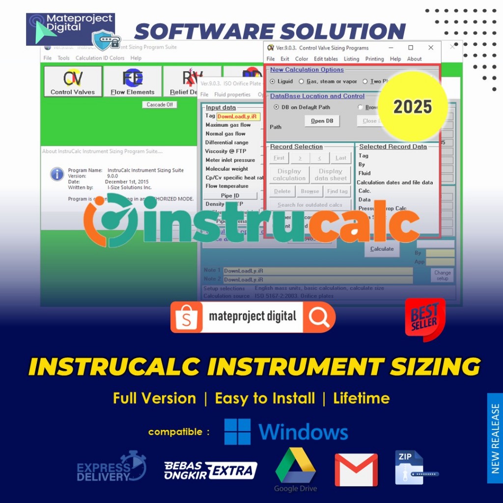 Jual InstruCalc Instrument Sizing Suite 2024 Full Versi Software ...