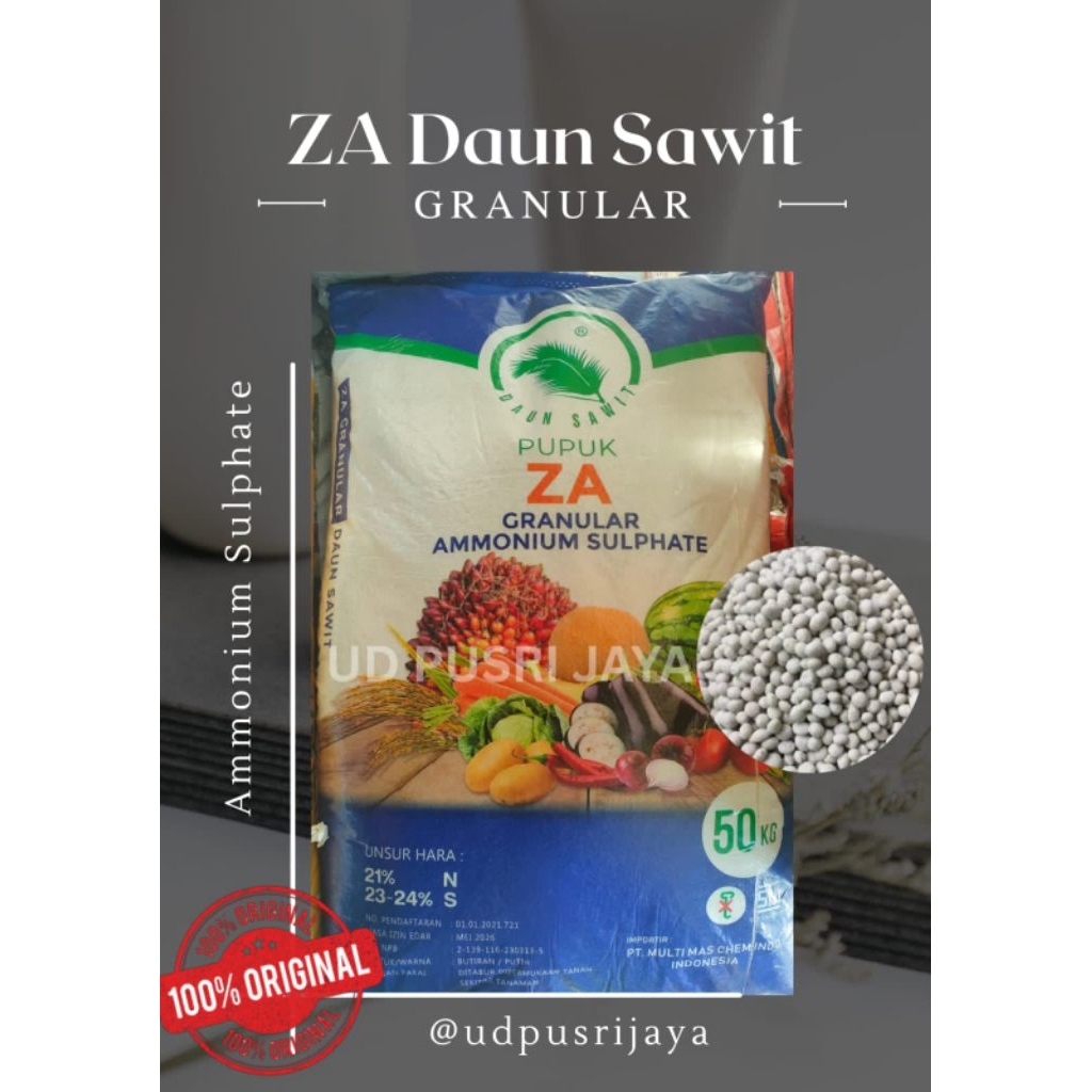 Jual Pupuk Pertumbuhan Tanaman ZA Daun Sawit Granul 50kg | Shopee Indonesia