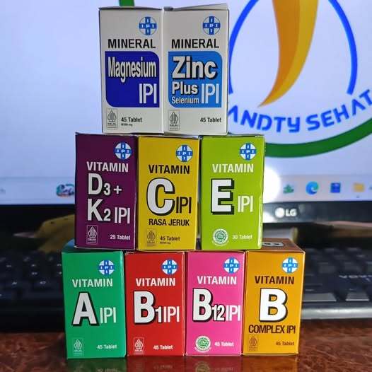 Jual Vitamin IPI Tablet Vitamin A / Vitamin B Komplek /Vitamin B12 ...