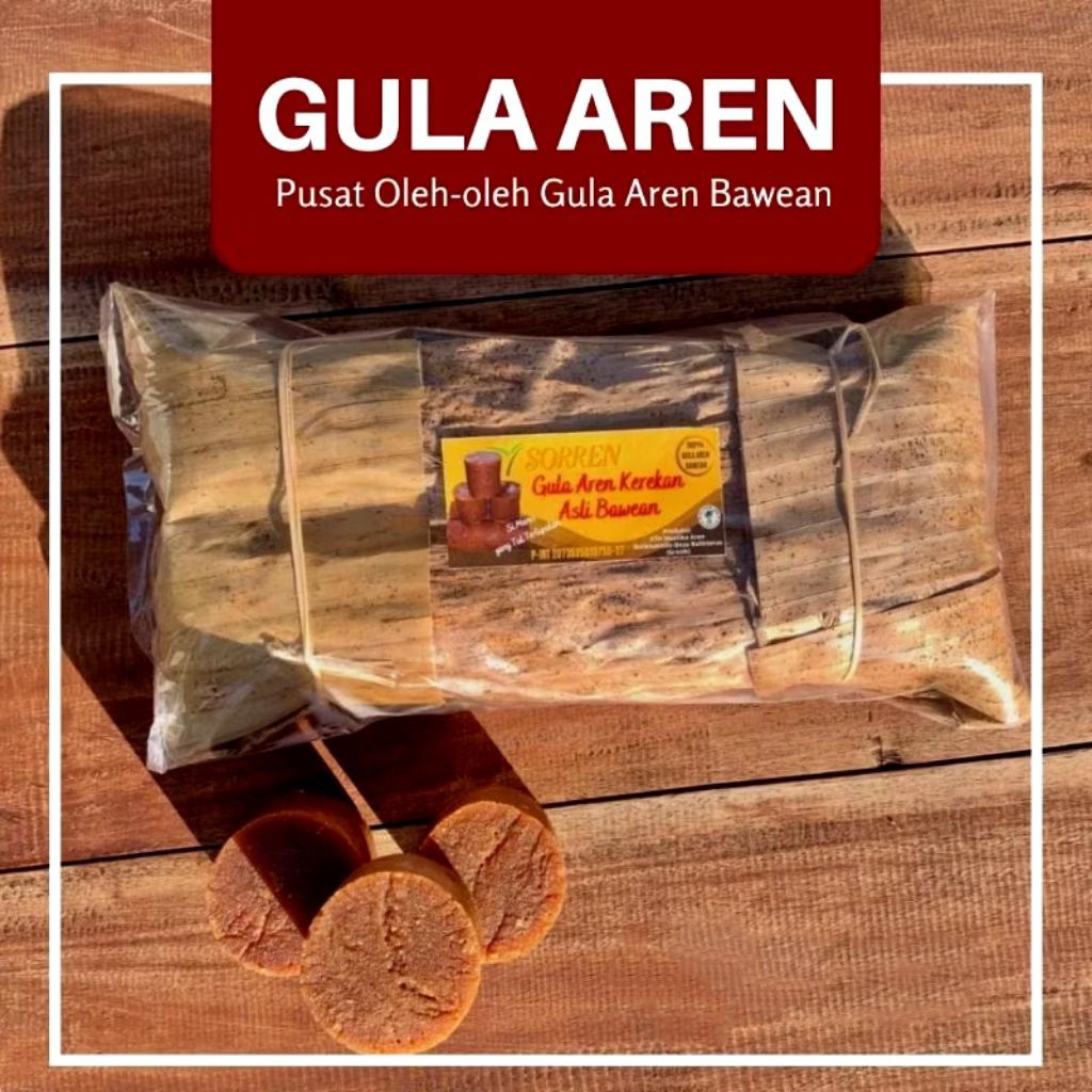 Jual Gula Aren Bawean bungkus daun kemasan 1kg | Shopee Indonesia