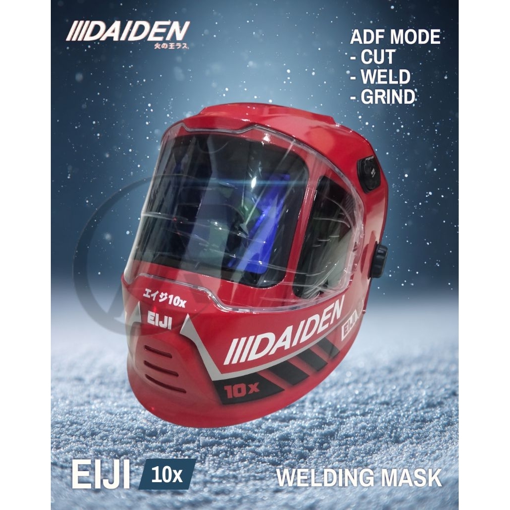Jual Topeng Las/Welding Mask Auto Darkening 3 Mode EIJI 10x - DAIDEN ...