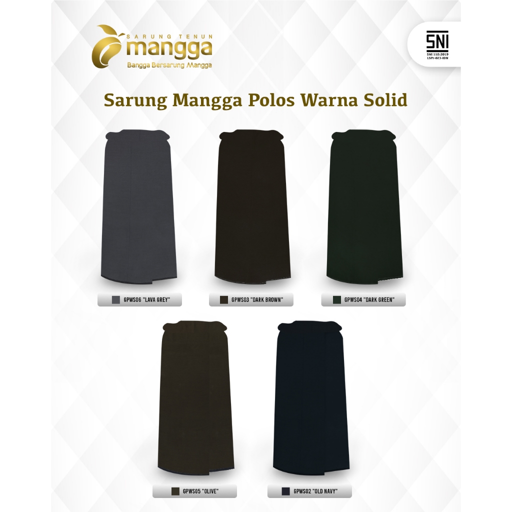 Jual Sarung Mangga Gold Polos Warna Solid GPWS | Shopee Indonesia