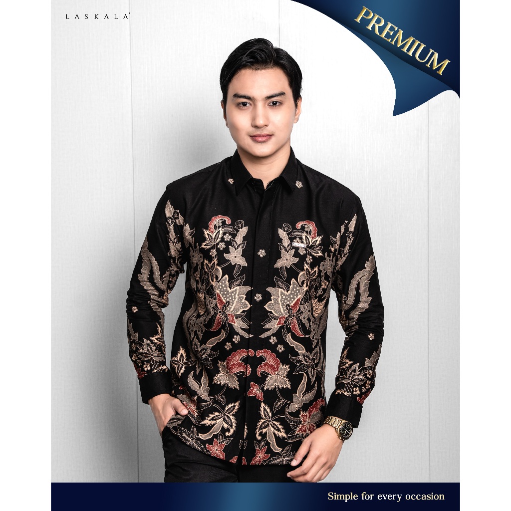Jual Laskala Batik Premium Winaya Kemeja Batik Pria Slimfit Lengan ...