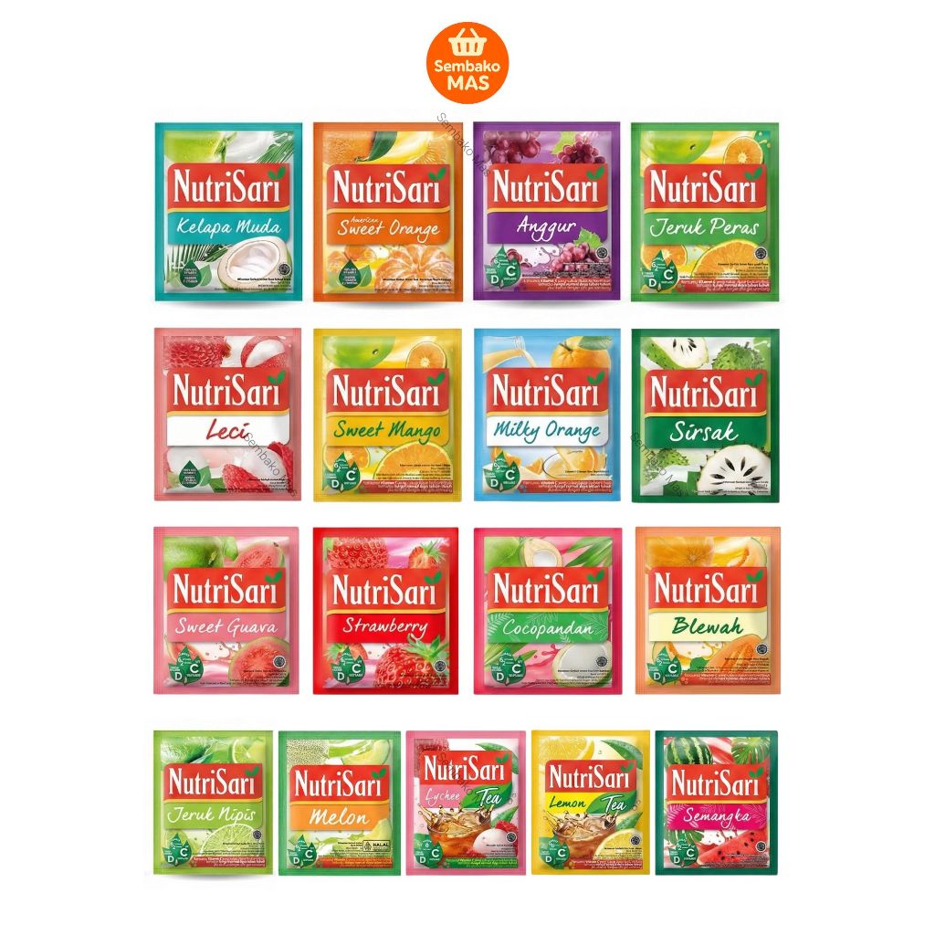Jual NutriSari Renceng 10 Sachet | Minuman Serbuk Instan Aneka Rasa ...