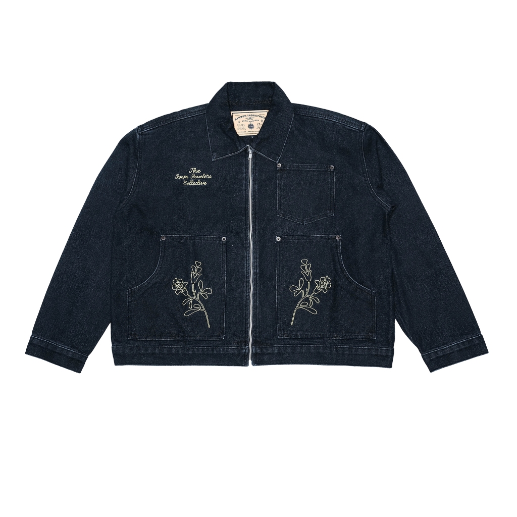 Jual Hanoon Industries – Work Jacket Denim Boxy Fit Jaket Jeans Black ...