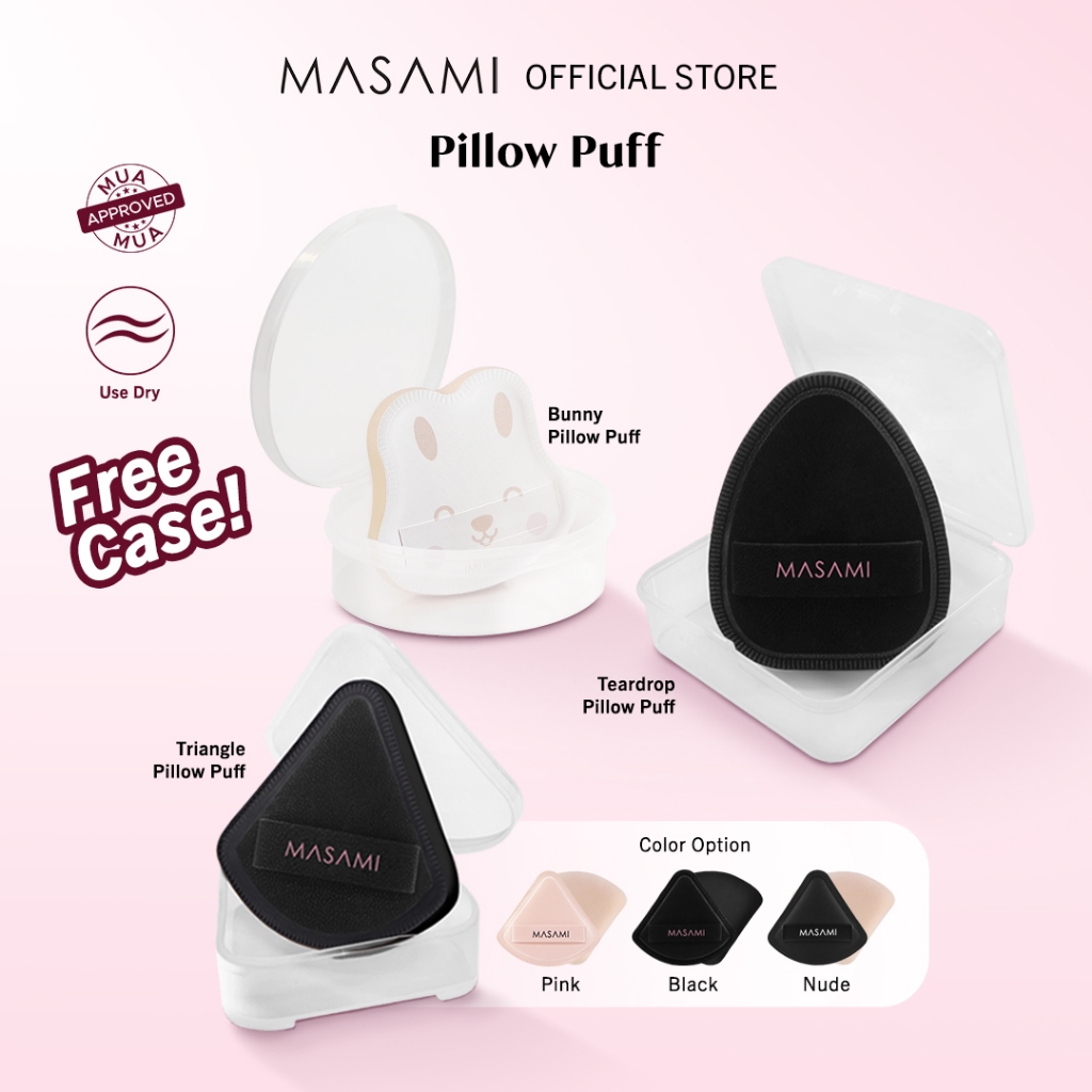 Jual Masami Pillow Triangle Puff | Puff Make Up Foundation Cushion ...
