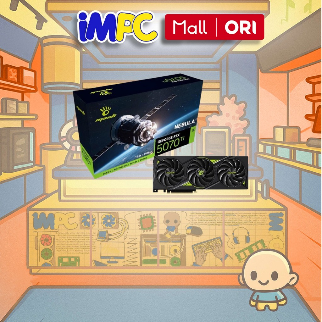 Jual MANLI VGA Geforce Nebula RTX 5070 TI / RTX 5070TI 16GB GDDR7 ...