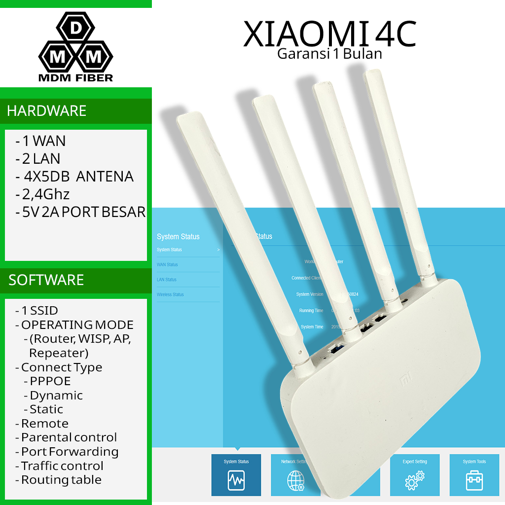 Jual XIAOMI 4C router repeater wisp 2,4ghz 4 antena | Shopee Indonesia