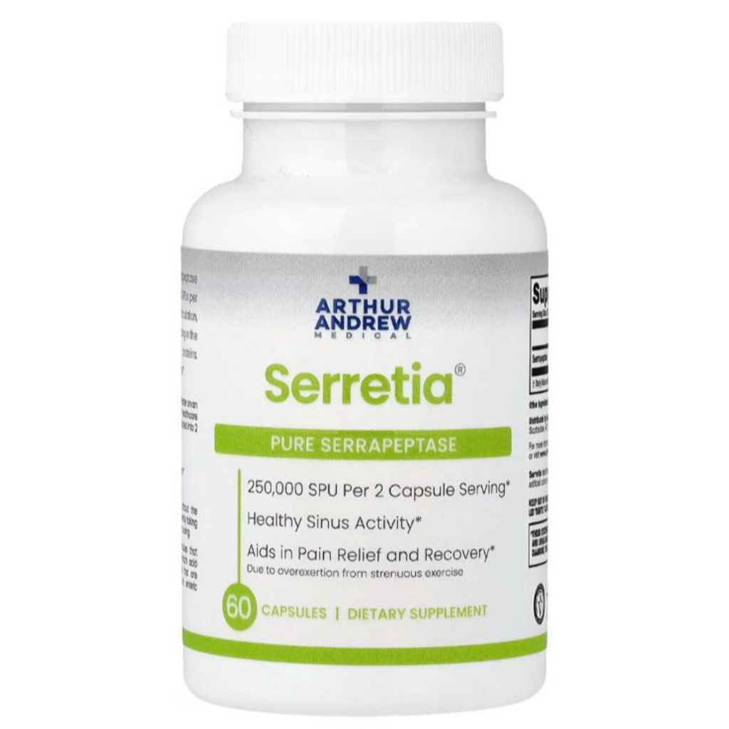 Jual Arthur Andrew Medical Serretia, 60 Capsules (12,500 SPU per ...