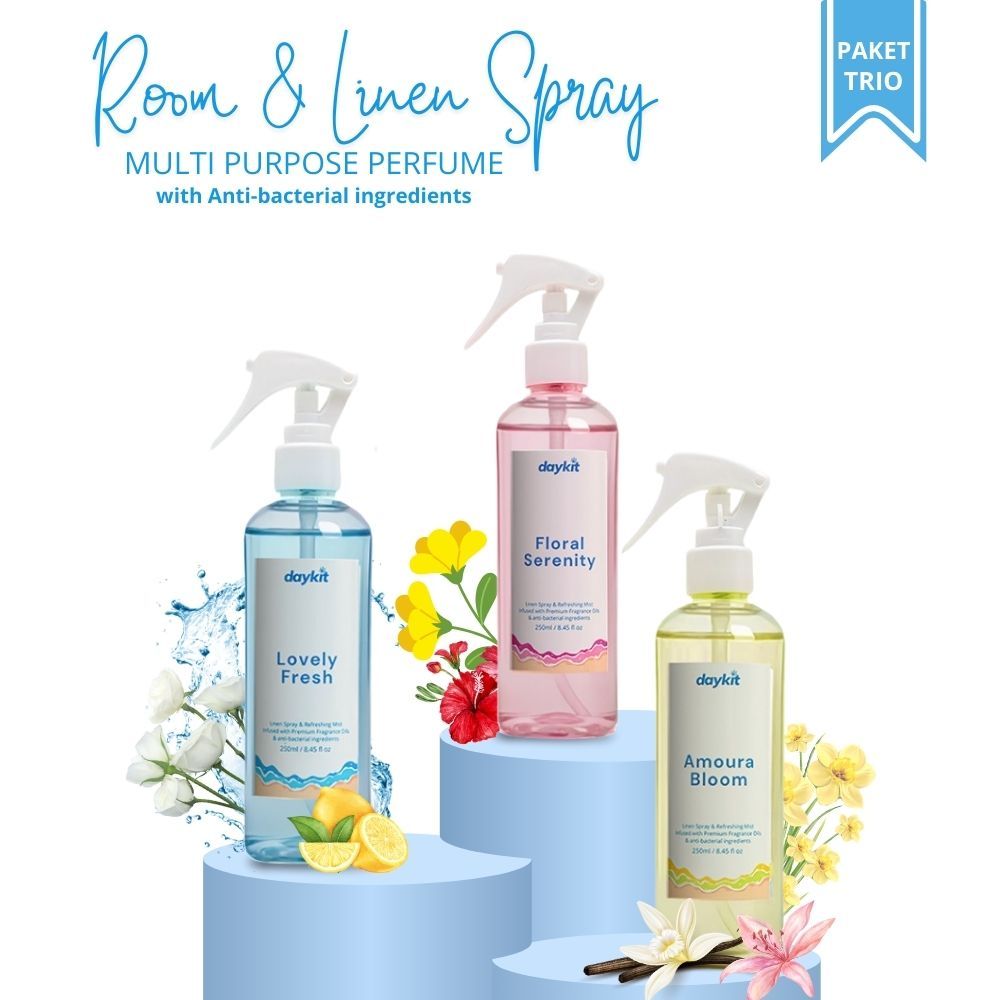 Jual DAYKIT Linen Spray Pengharum Kamar Tidur Tahan Lama Pewangi Kasur ...