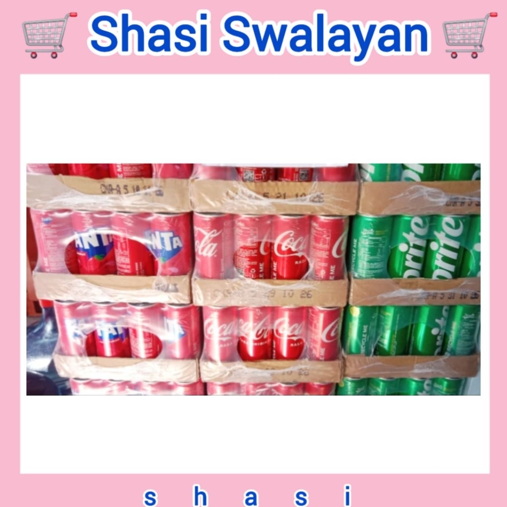 Jual Coca Cola / Fanta / Sprite Kaleng 250 ml X 24 Pcs | Shopee Indonesia
