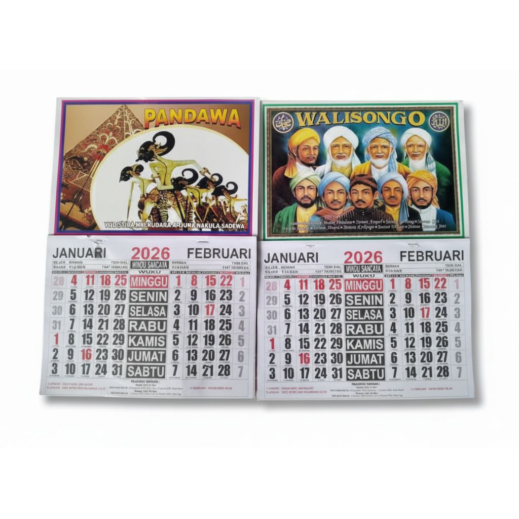 Jual Kalender dinding jawa wuku 2026 ukuran 26.5x37.5(staples) | Shopee ...