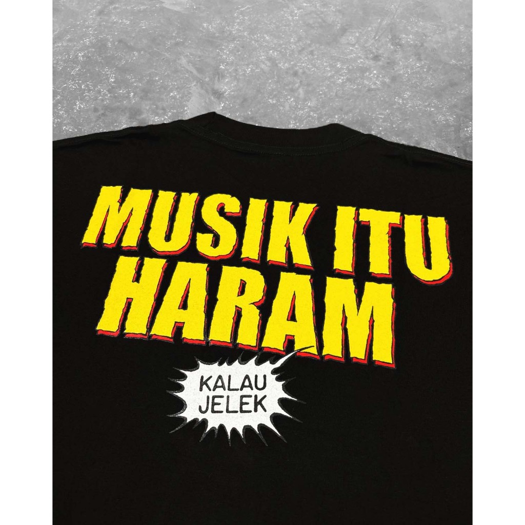 Jual Soleh Solihun - Musik Haram | Tshirt (Black) | Shopee Indonesia