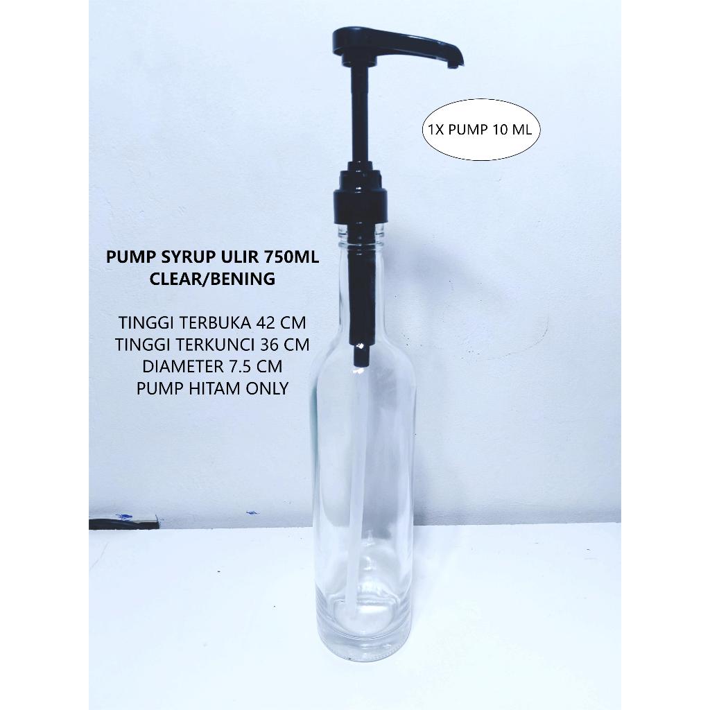 Jual botol kaca pump syrup pump sirup ulir universal | Shopee Indonesia