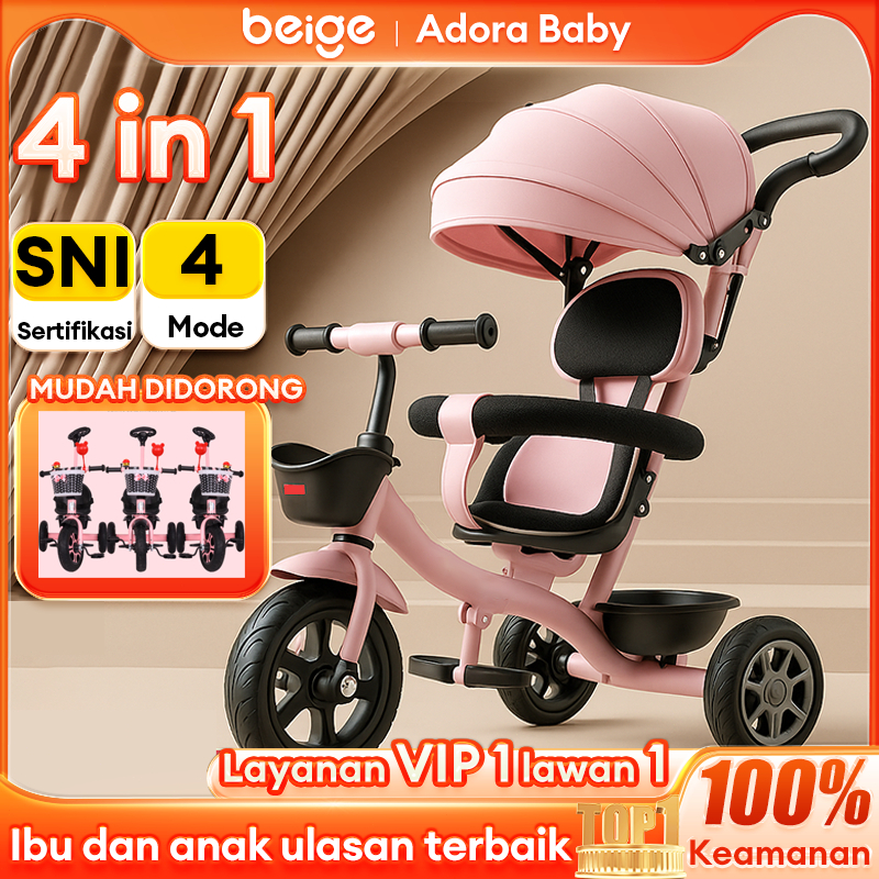 Jual Sepeda anak roda 3 Balance Bike Mainan Sepeda Kids 1-8 tahun Gifts ...