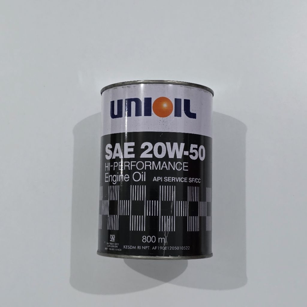 Jual OLI UNIOIL UNION OIL 0.8L 20W-50 UNI OIL 800ML OLI MESIN MOTOR API ...