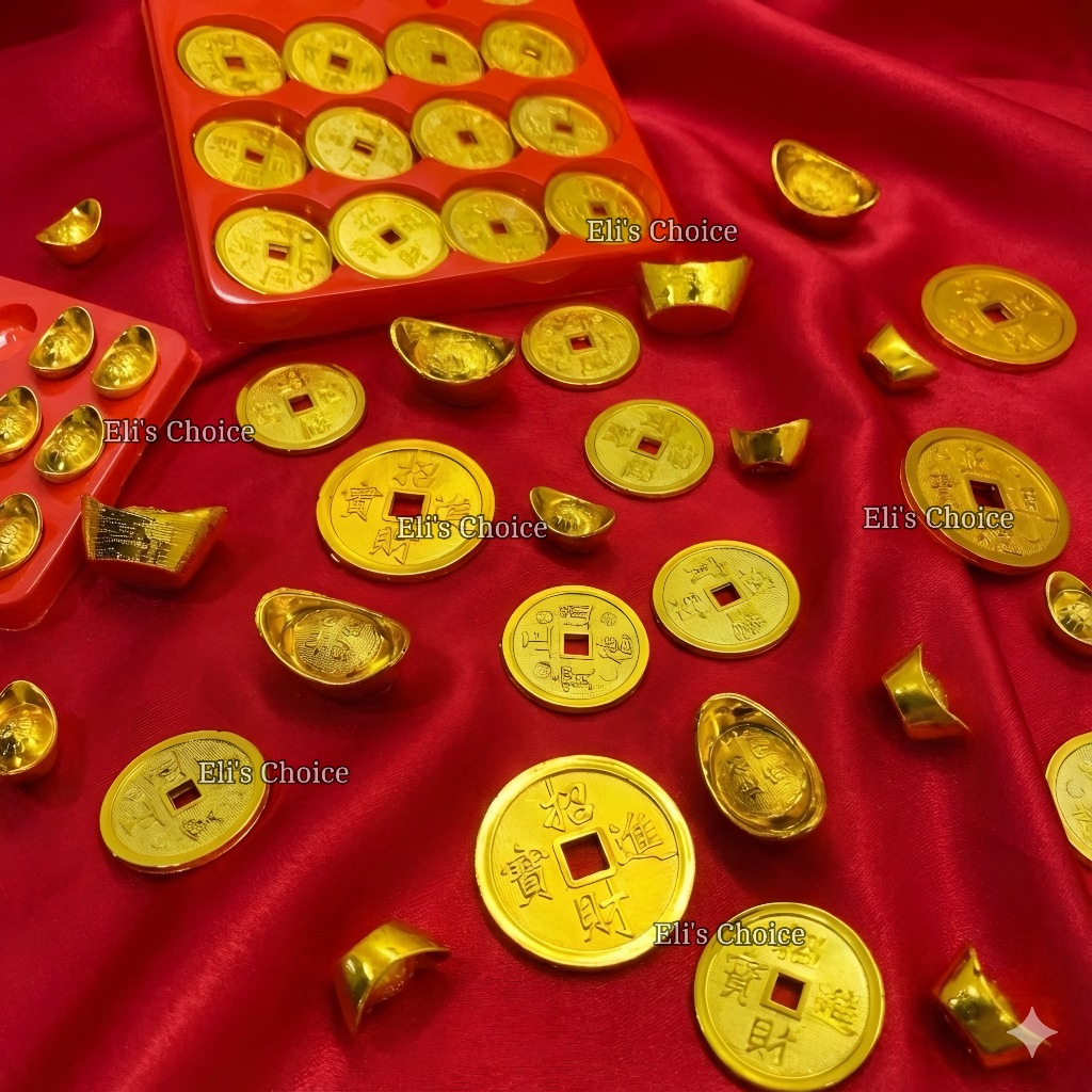Jual [SATUAN] HIASAN KOIN & YEN PAO IMLEK / DEKORASI HAMPERS SINCIA ...
