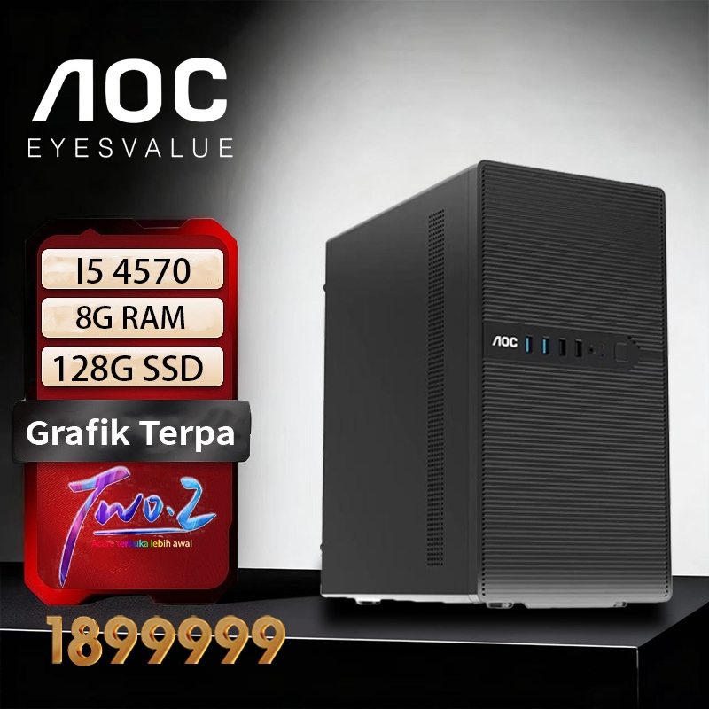 Jual AOC Intel I3 I5 I7 PC Gaming Full Set Mini Komputer Desktop Cocok ...