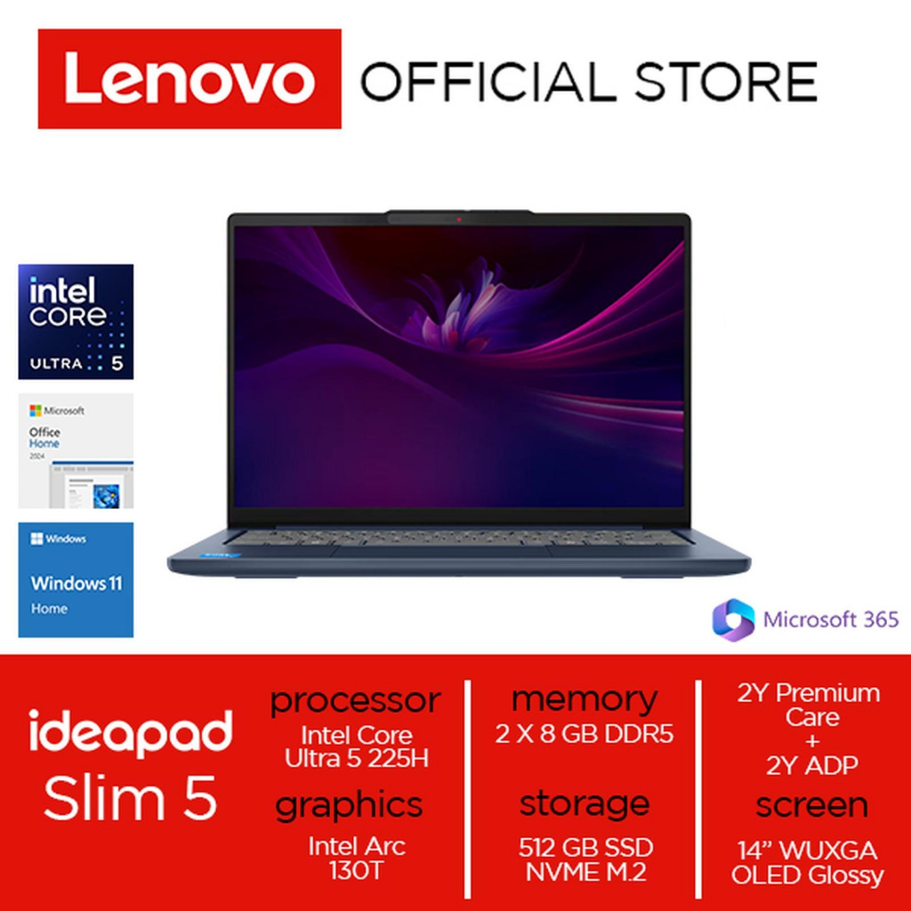 Jual Lenovo IdeaPad Slim 5 14IAH10 - Intel Arc 130T GPU | Intel Core ...