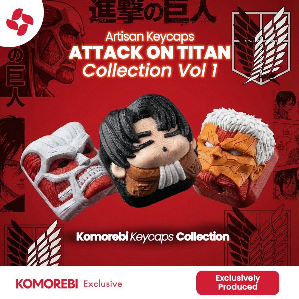 Jual Artisan Keycaps Attack on Titan AOT Collection Levi Colossal ...