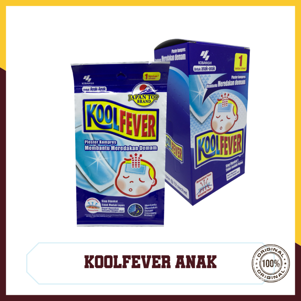 Jual KOOLFEVER ANAK KEMASAN 1 LEMBAR (BIRU TUA) | PLESTER KOMPRES ...