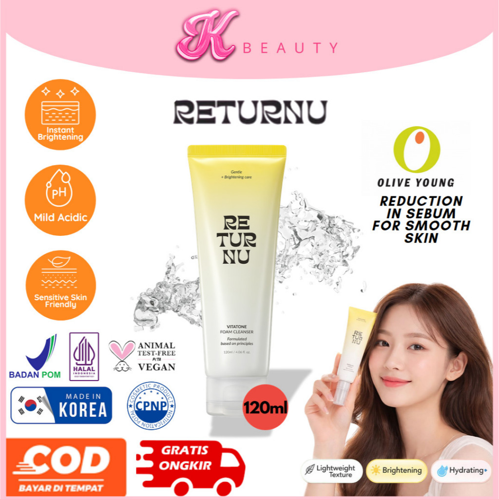 Jual RETURNU - Korean Vitatone Cream Brightening Moisturizer Korea ...