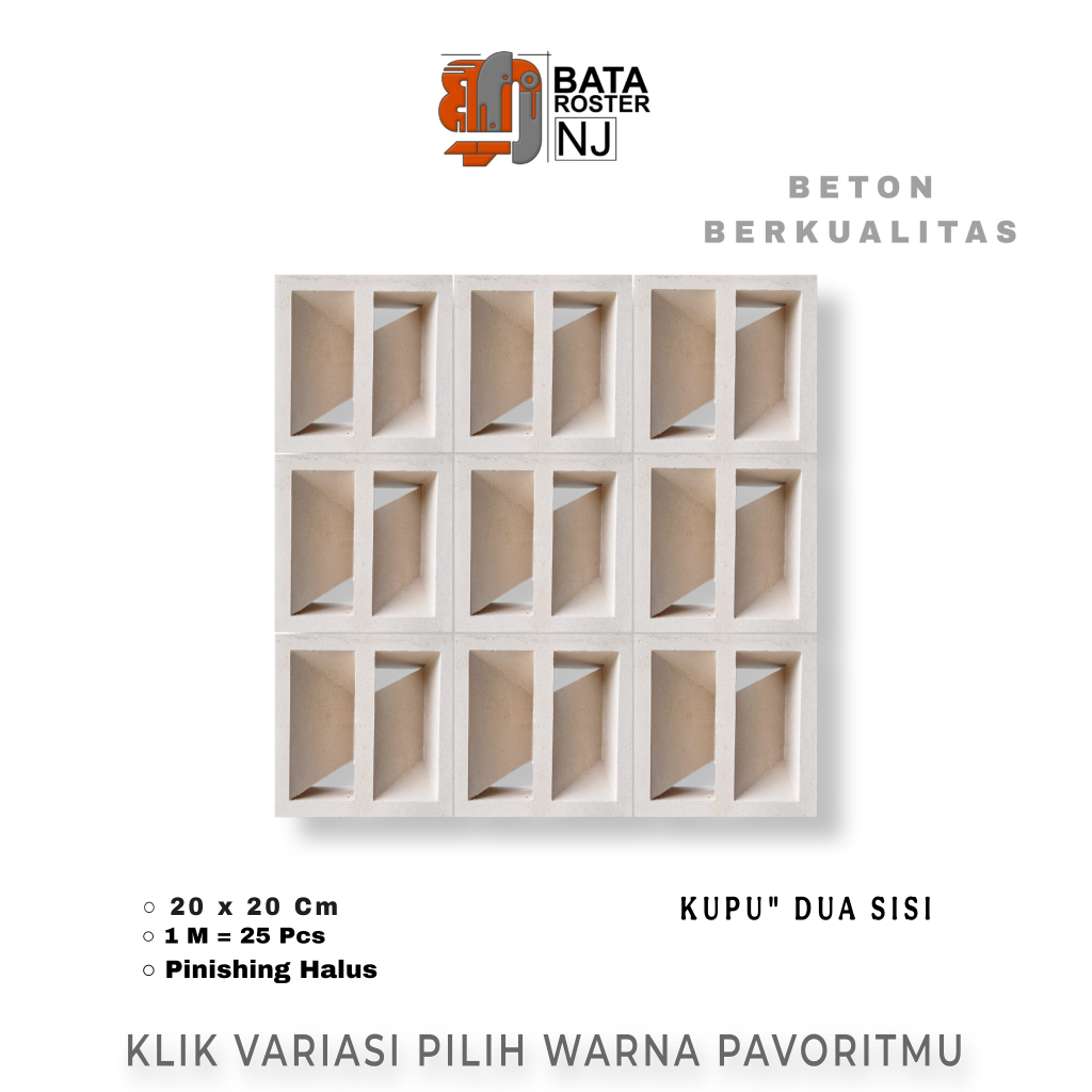 Jual BATA ROSTER NJ - Roster Beton Minimalis - Model Ukuran Sesuai ...