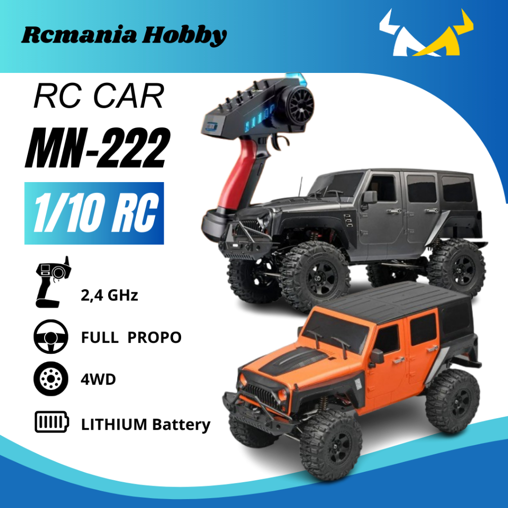Jual RC Car Jeep Rubicon MN-222 MN222 RC Crawler Climbing off road 2 ...