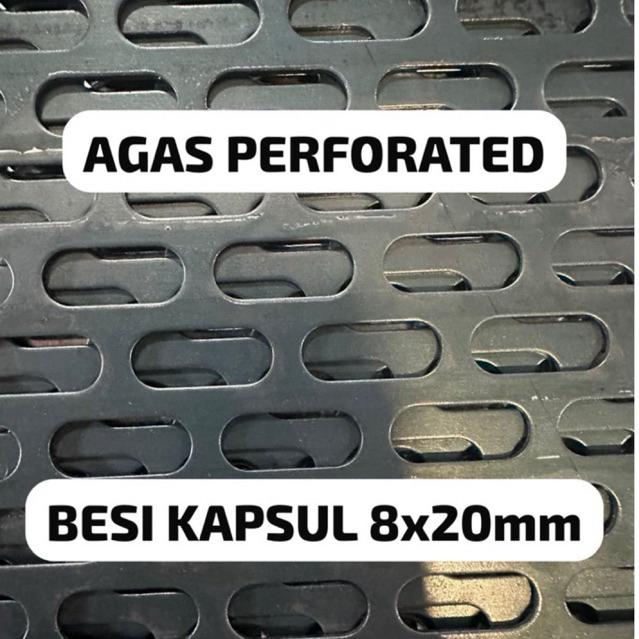Jual Plat Lubang Besi Perforated Kapsul 3 jenis | Shopee Indonesia
