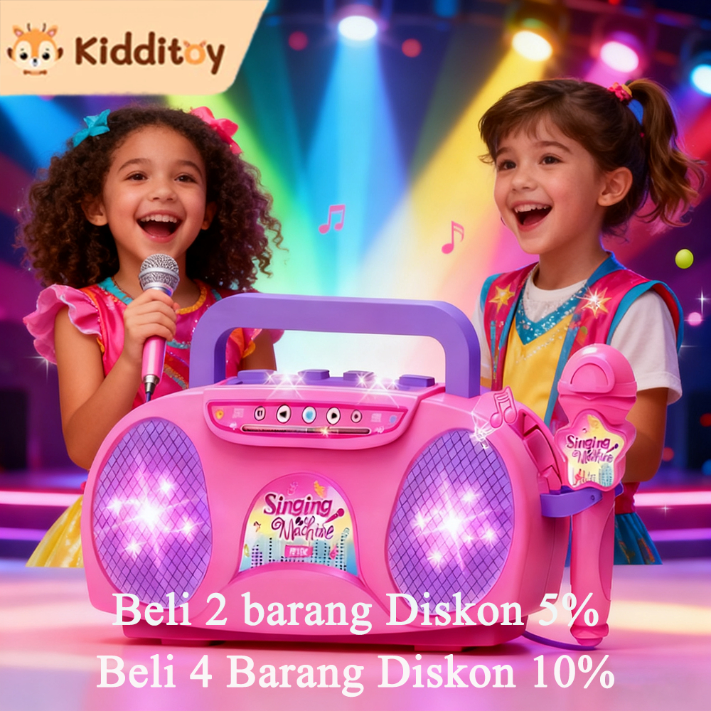 Jual kidditoy Microphone Anak Mainan Karaoke Music Little Singer Mic ...