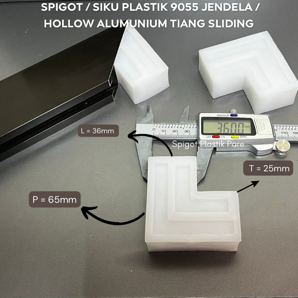 Jual SPIGOT / SIKU PLASTIK 9055 JENDELA / HOLLOW ALUMUNIUM TIANG ...