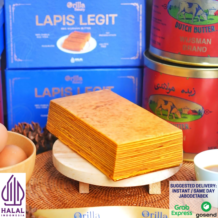 Jual Lapis legit premium Original 18x9 Orilla Bakery Full Wisman Gluten ...
