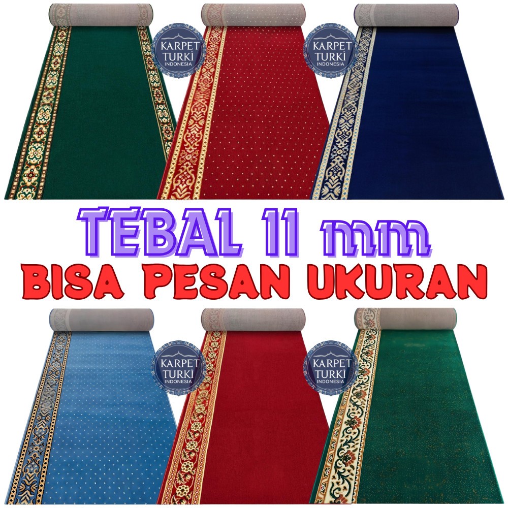 Jual Karpet Masjid Turki MIRGRA METERAN Ukuran 100 x 120cm Tebal 11mm ...